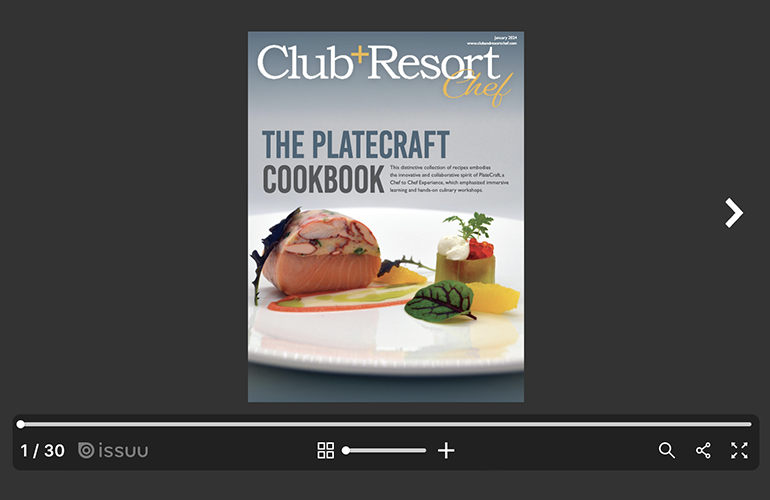 January 2024: The PlateCraft Cookbook - Club + Resort Chef