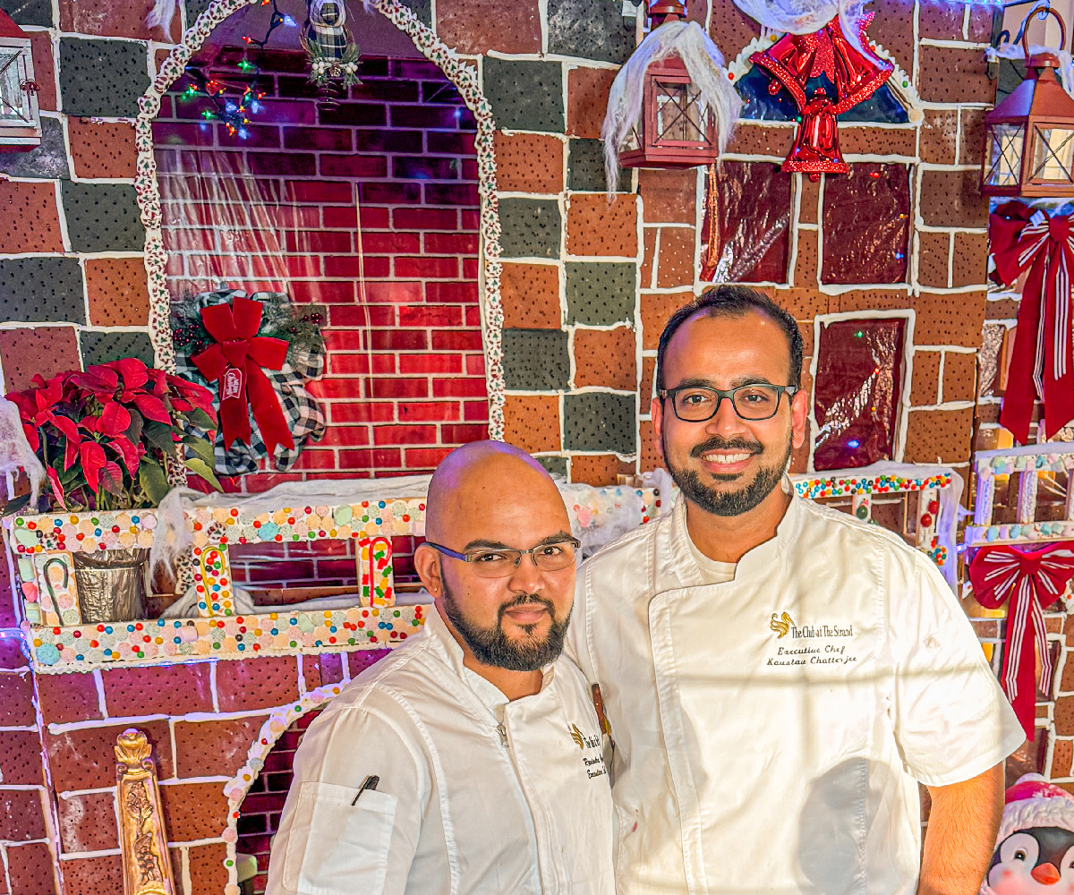 How The Club at The Strand Built a 13-Foot-Tall Gingerbread House ...