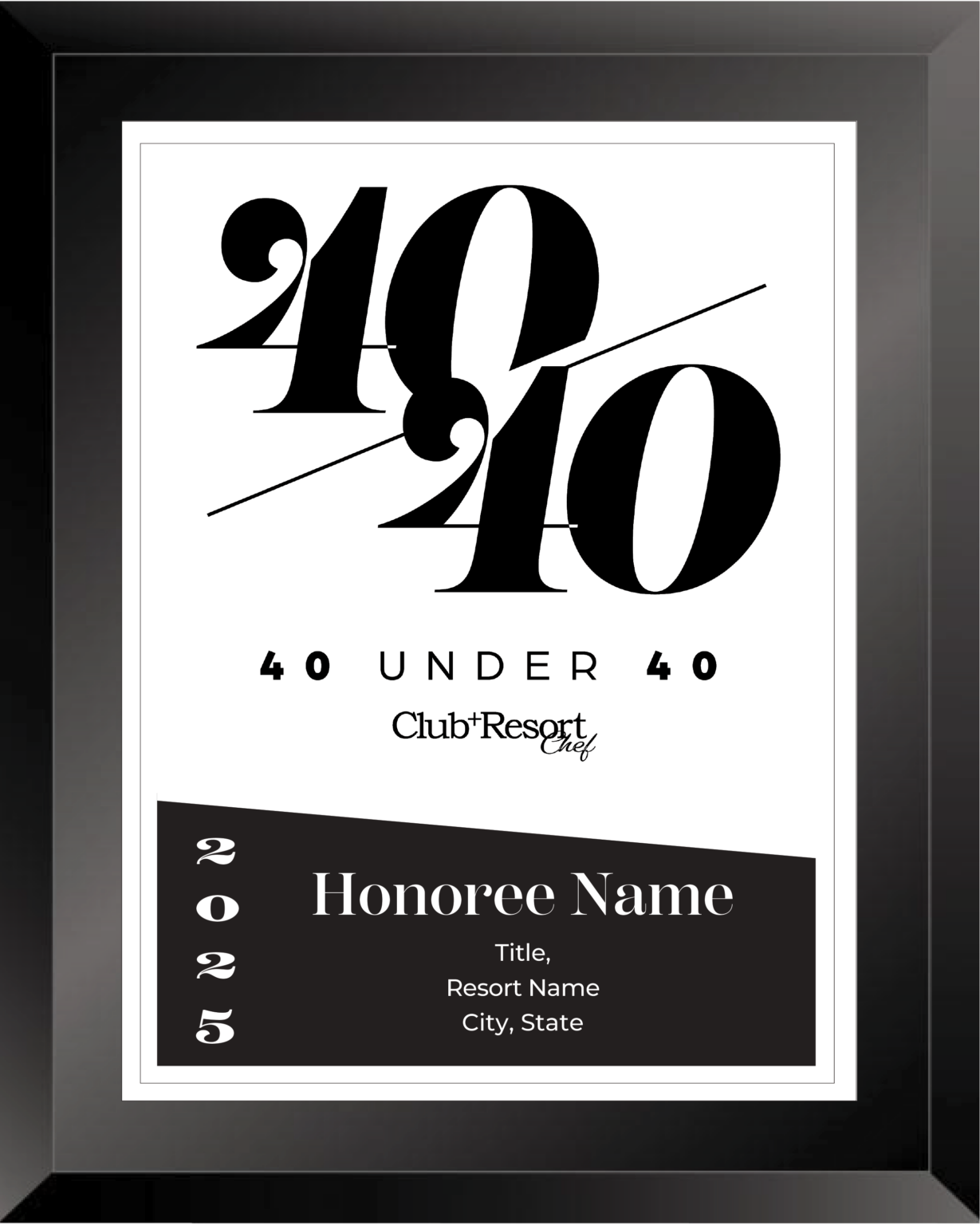 Honor C+RC's 40 Under 40: Exclusive $250 Plaques - Club + Resort Chef